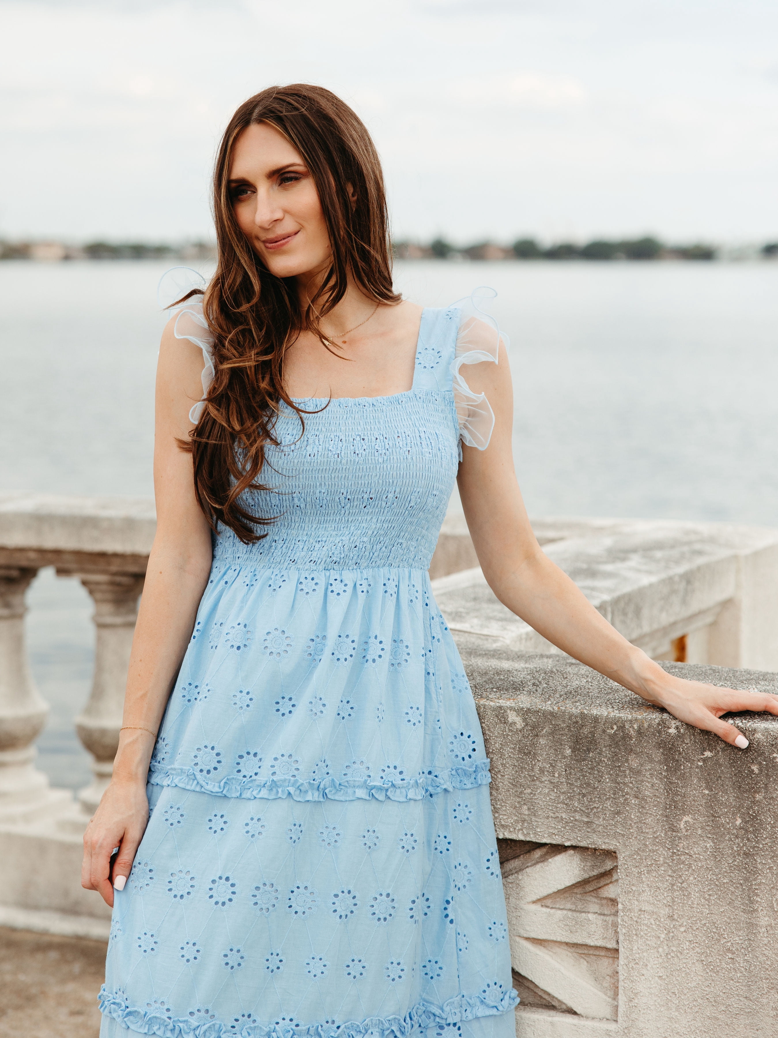 Label Rail x CheapChicFinds Women's Tiered Broderie Maxi Dress ...
