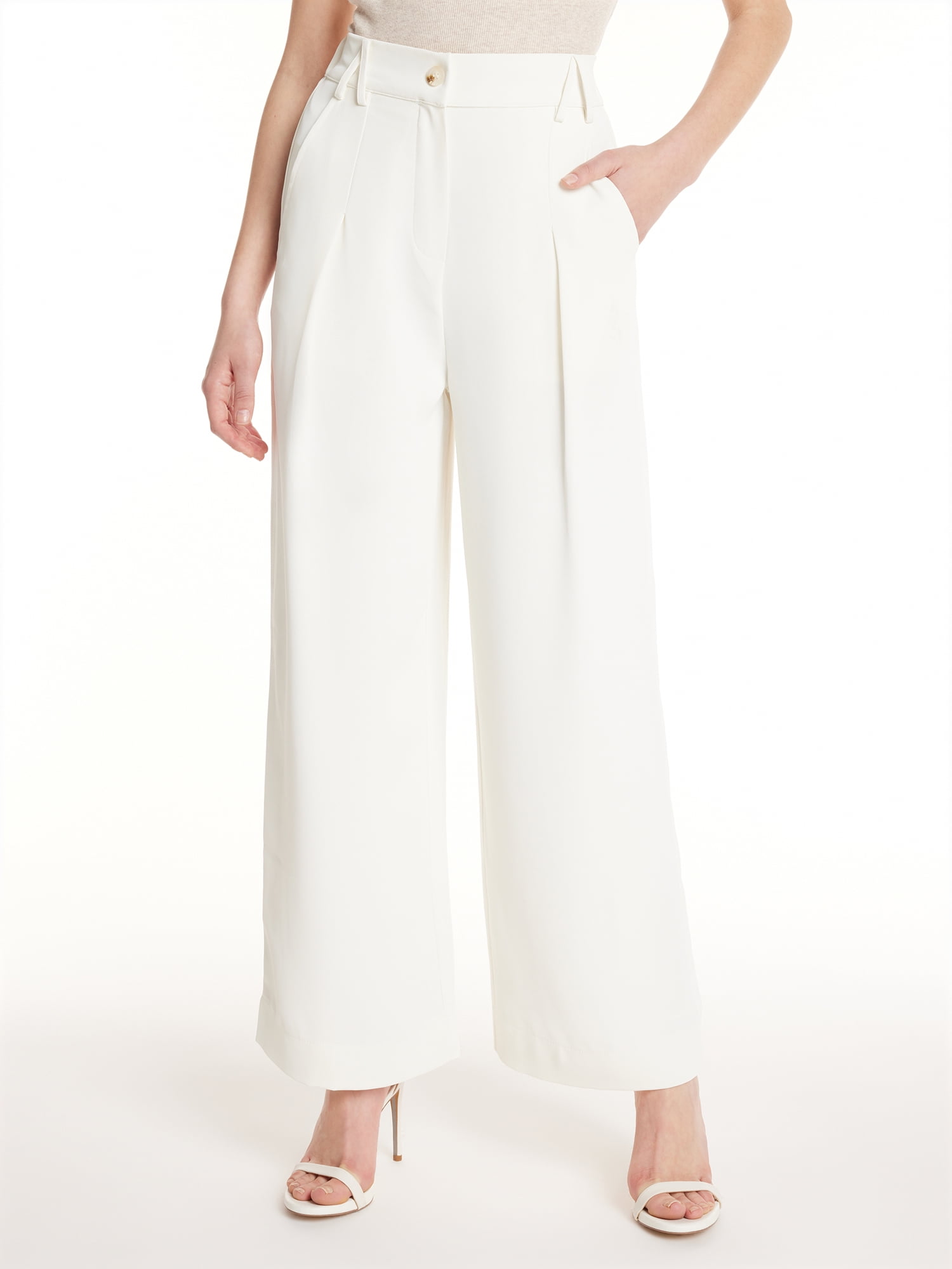 Label Rail x WhatSmitaFound Women's High Waisted Trouser Pants, Sizes 4 ...