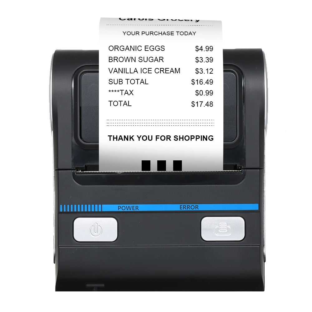 Label printer,Buzhi Dual-mode Built-in Portable 80mm Thermal Battery ...