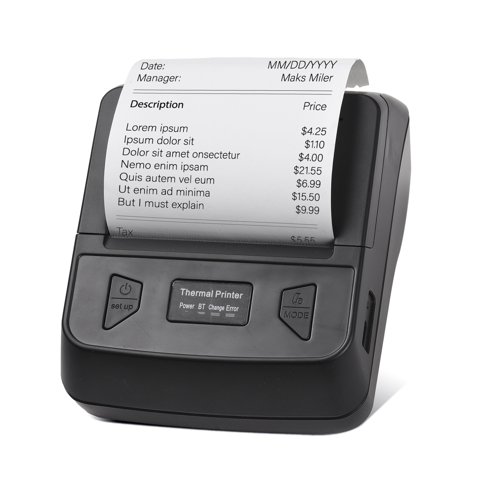 Label printer,Print Command Printer Bill Printer Receipt Printer Compatible With Android/ios ...