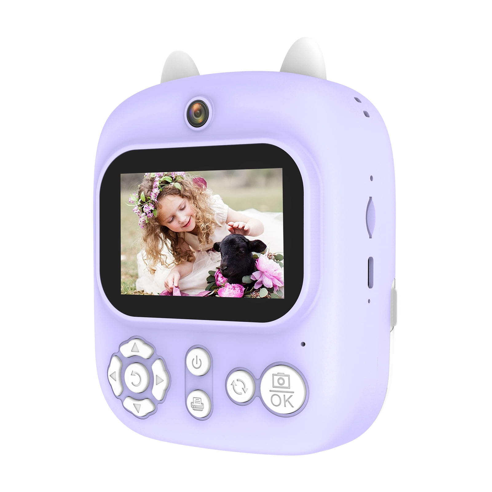 Label printer,Print Kids 2.4-inch Ips Screen Ips Screen Dual 3-in-1 ...