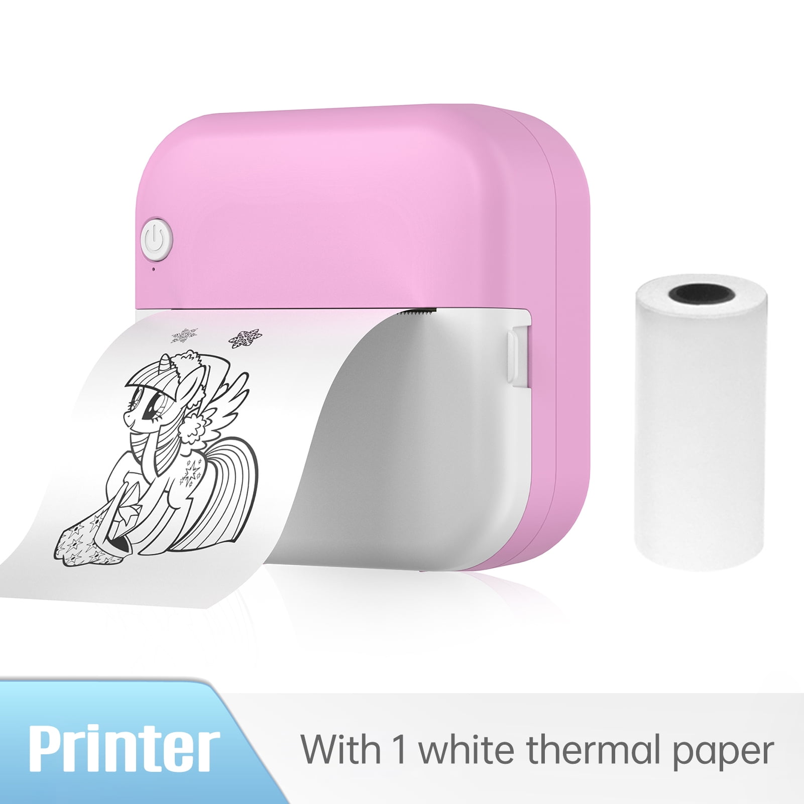 Label printer,Roll 57mm Compatible Bt With 1 Printer Portable Sticker ...