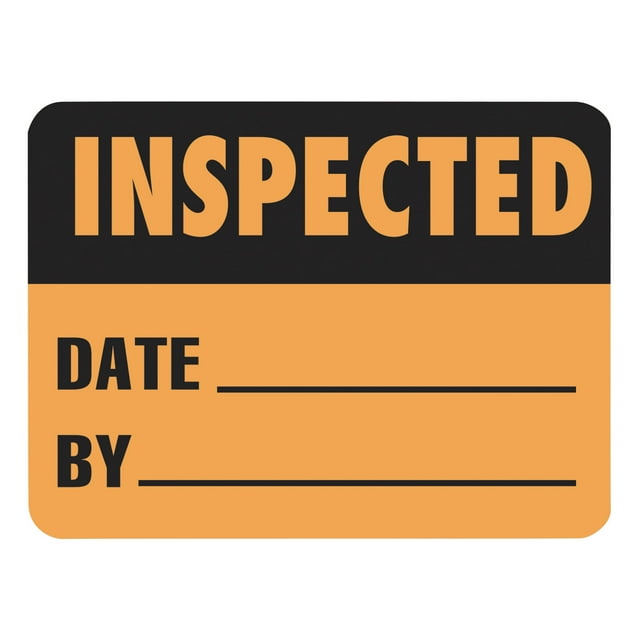 LabelMaster Warehouse Self-Adhesive Label, 4 1/2 x 2 1/2, INSPECTED ...