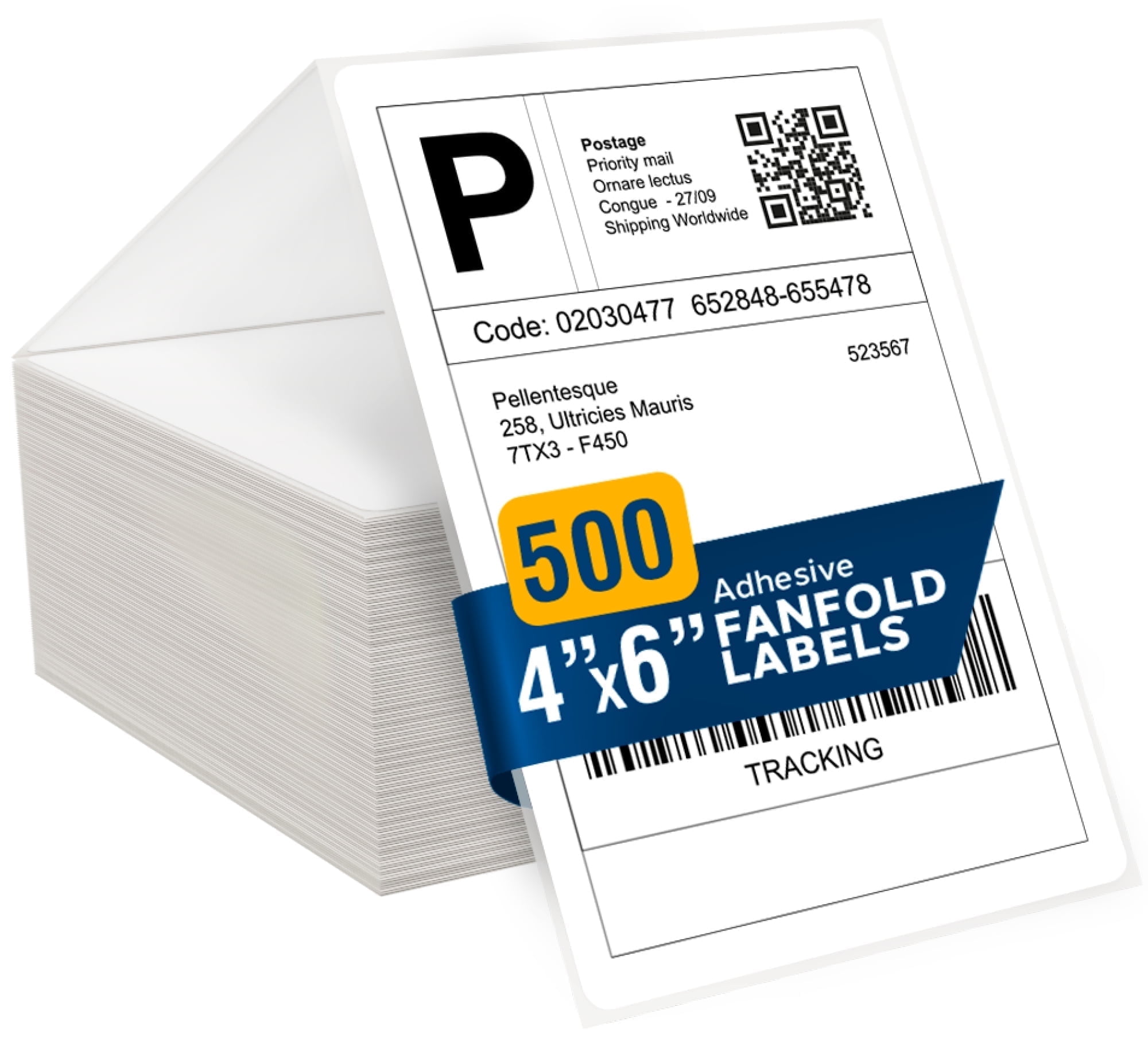 LabelMe 4x6 Thermal Shipping Labels Fanfold 500 Labels - Easy Loading ...