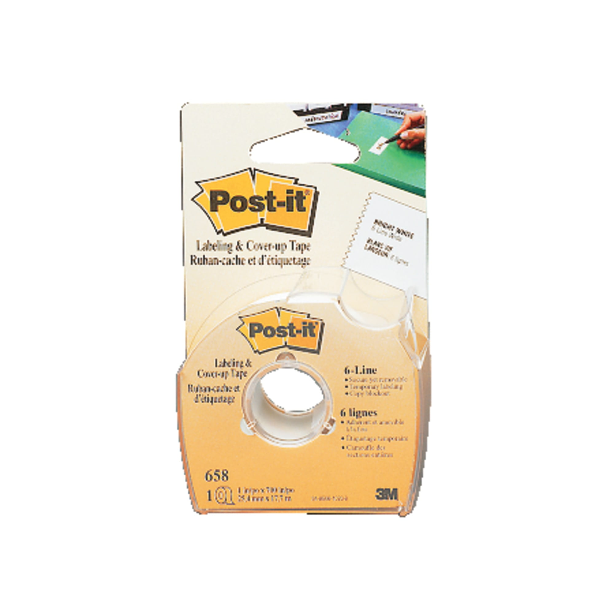 Post-it® Notes Cover-Up And Labeling Tape, 6-Line Width x 700 ...
