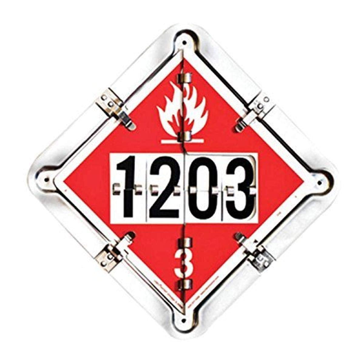 Labelmaster 126CT-206 7 Legend Hazmat Flip Placard System for Tankers ...