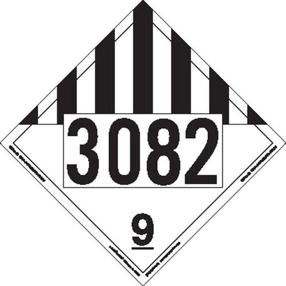 Labelmaster ZRV19-82 UN 3082 Miscellaneous Dangerous Goods Hazmat ...