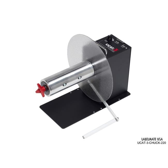 Labelmate USA UCAT-3-CHUCK-220 High Torque Label Rewinder Powered ...