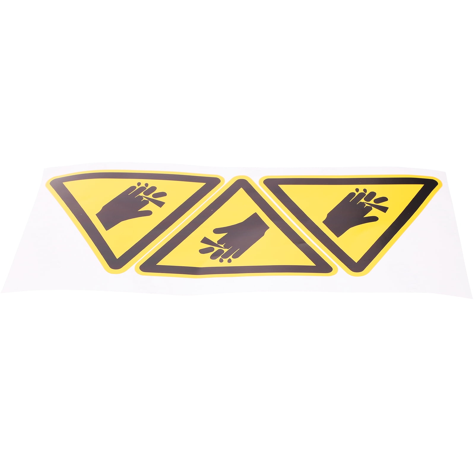 Labels 3 Pcs Caution Sticker Hand Cutting Stickers Warning Self ...