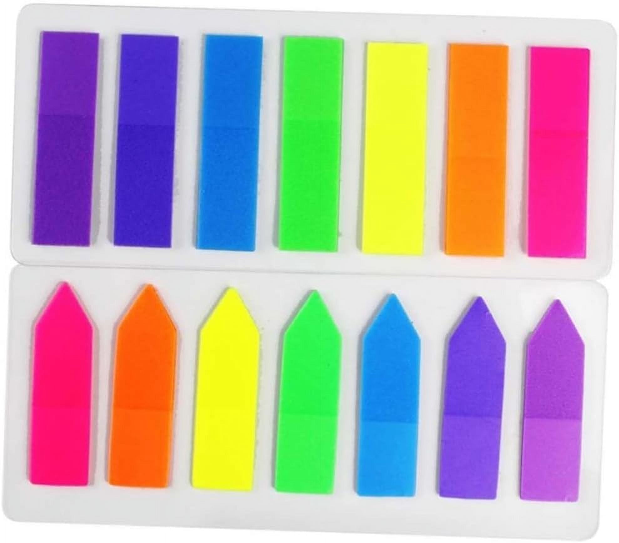Labels 4pcs Fluorescent Tabs Colored Marker Multicolor Page for Marking ...