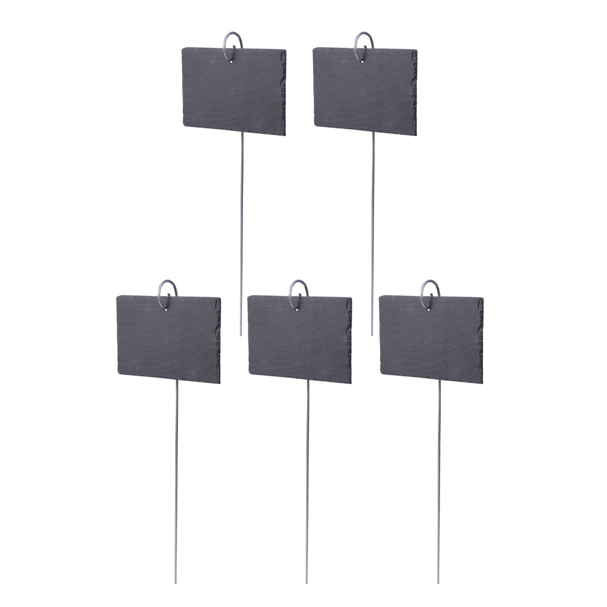 WEAVILUX Garden Label Markers Iron 5Set Durable for Flower Bed Pots ...