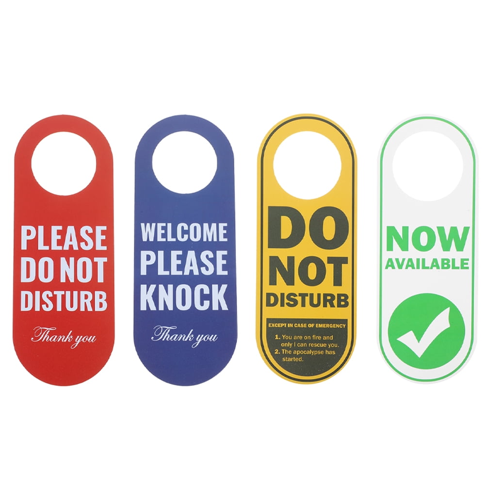 Koolleo 4Pcs Double Sided Door Sign Please Do Not Disturb Tag Welcome ...