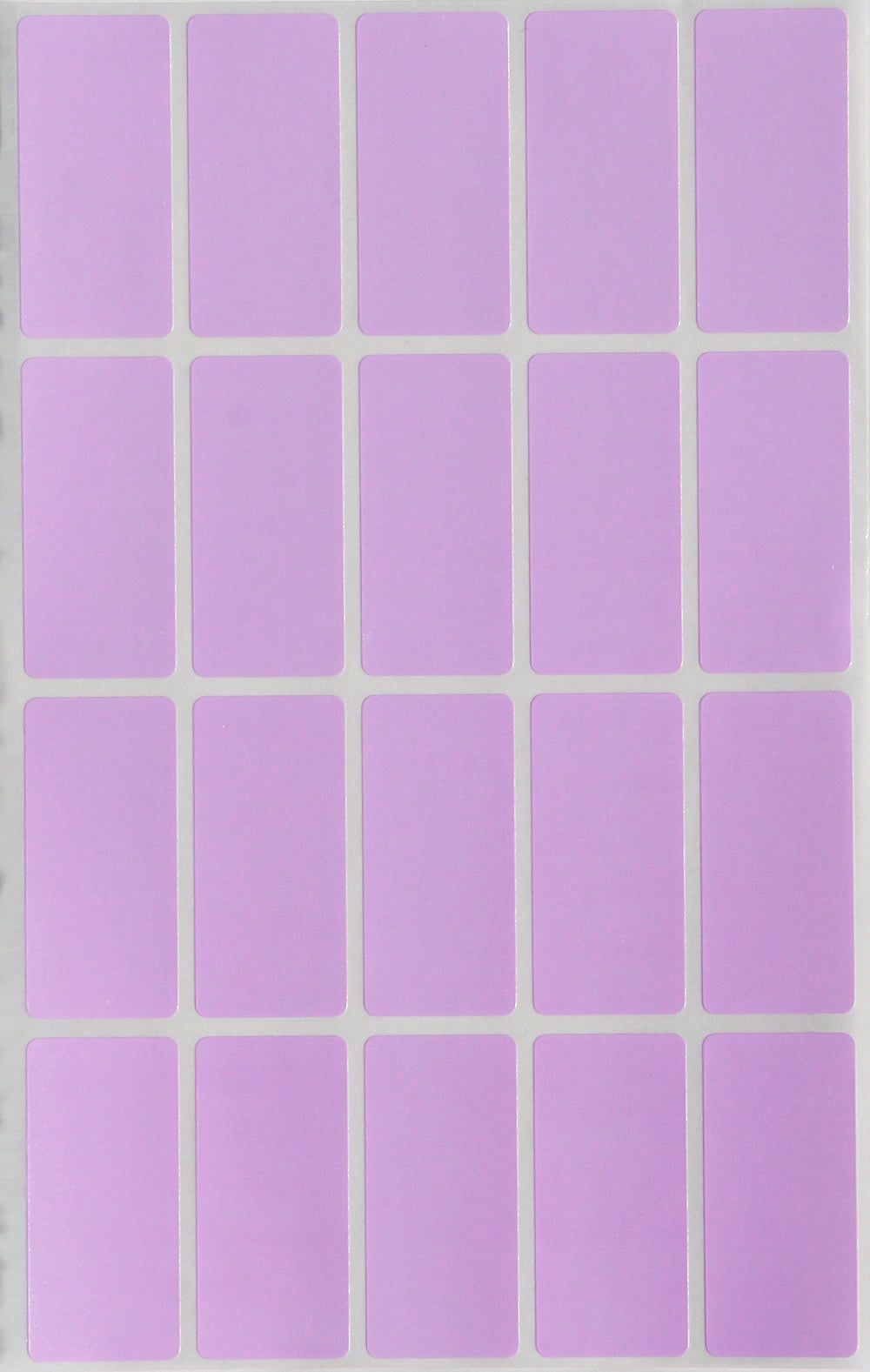 Labels Rectangular Stickers Craft Adhesive in Pastel Purple 40mm x 19mm ...