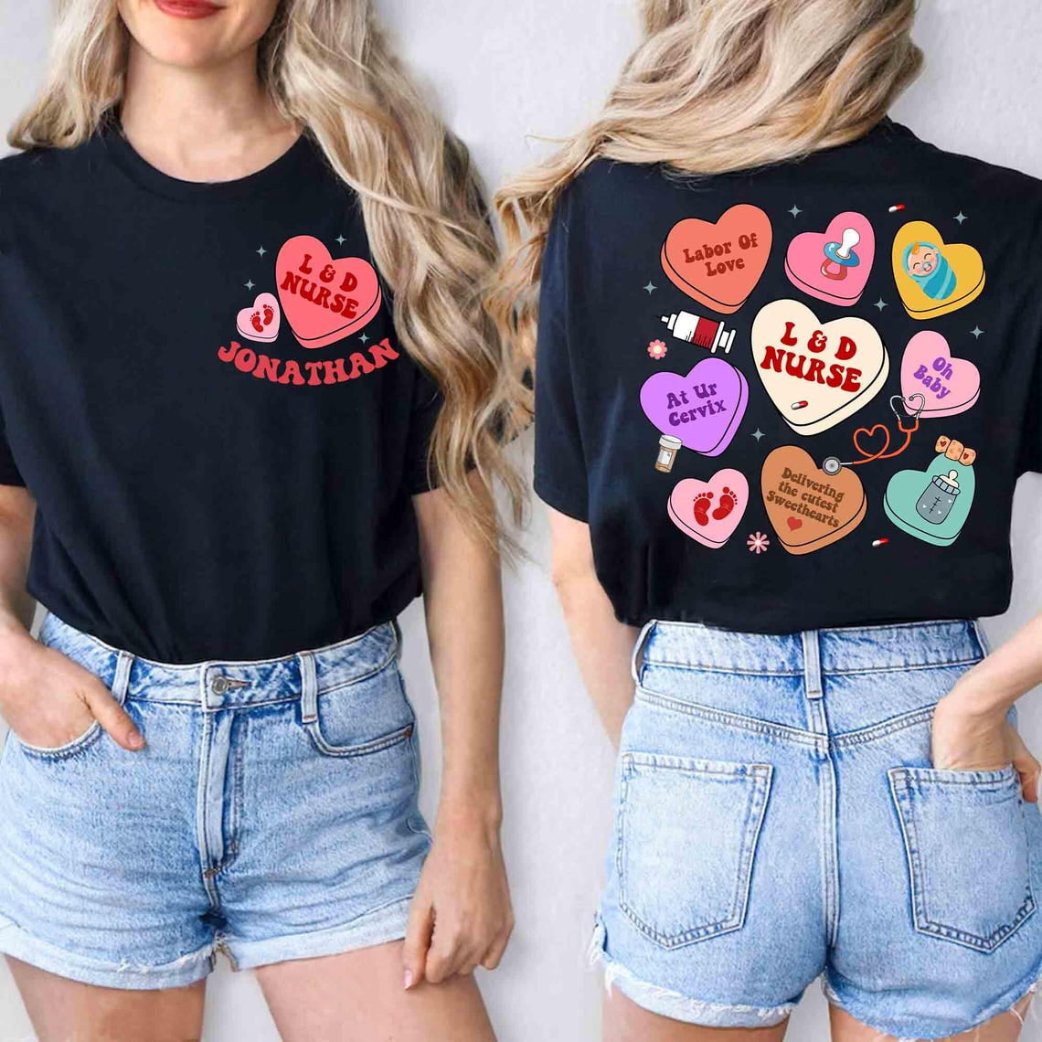 Labor And Delivery Nurse Valentine Shirt, Delivery Nurse Valentine LD ...