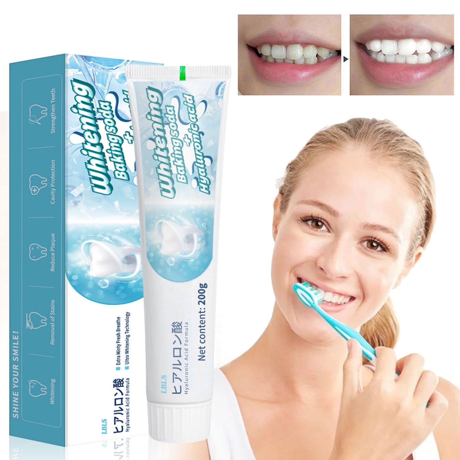Labor Day Clearance 2packs Toothpaste,Baking Toothpaste 200g Formulated ...