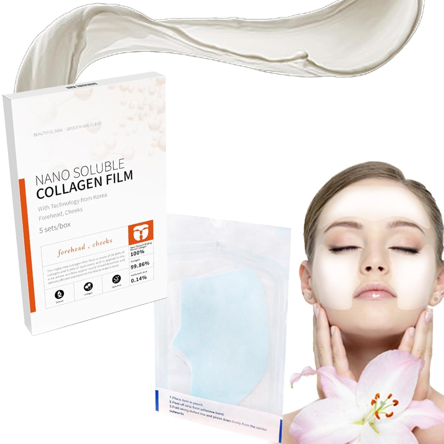 Labor Day Clearance Facial Mask,Hydrolyzed Collagen Instant Nano ...