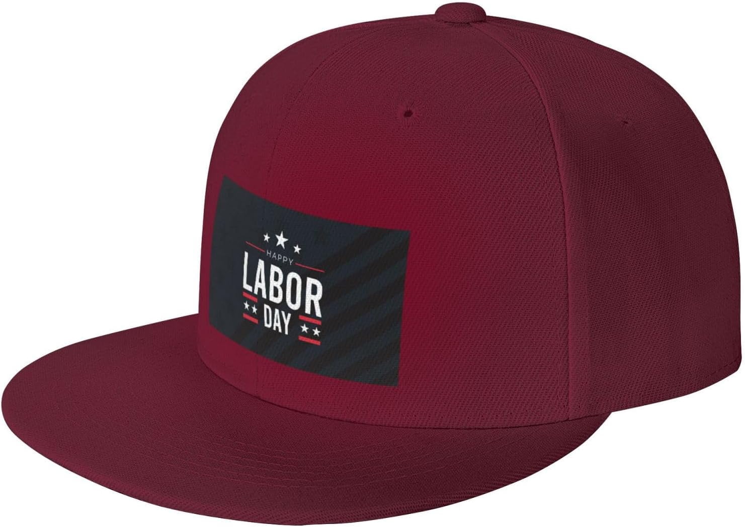 Labor Day Greeting with USA Flag Snapback Hat for Men Women Adjustable ...