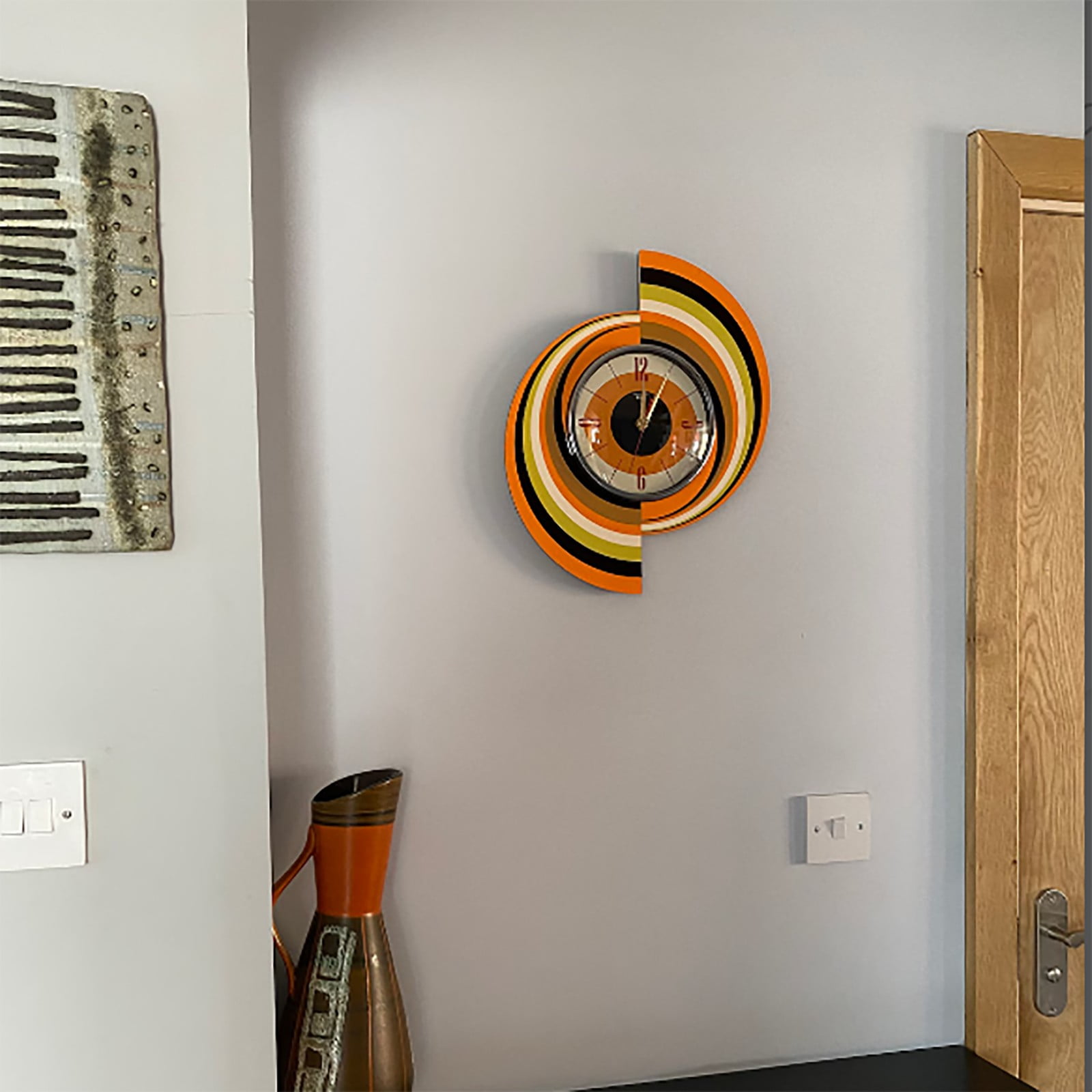 Labor Day Sales Clock,Hand Made Mid Centurystyle StarburstSunburst ...