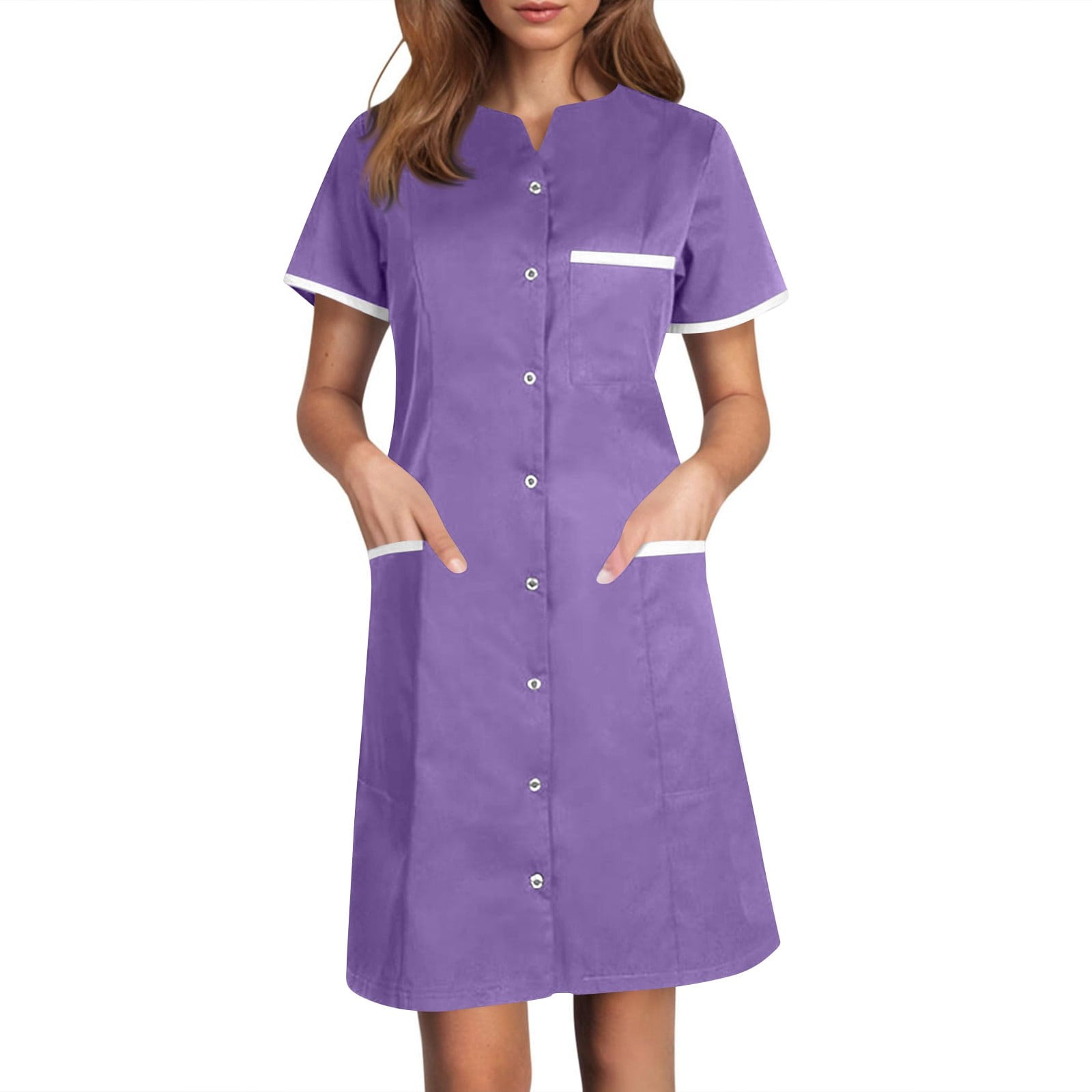 Labor Day Weekend Dresses with Pockets, Health Care Uniforms for Women ...