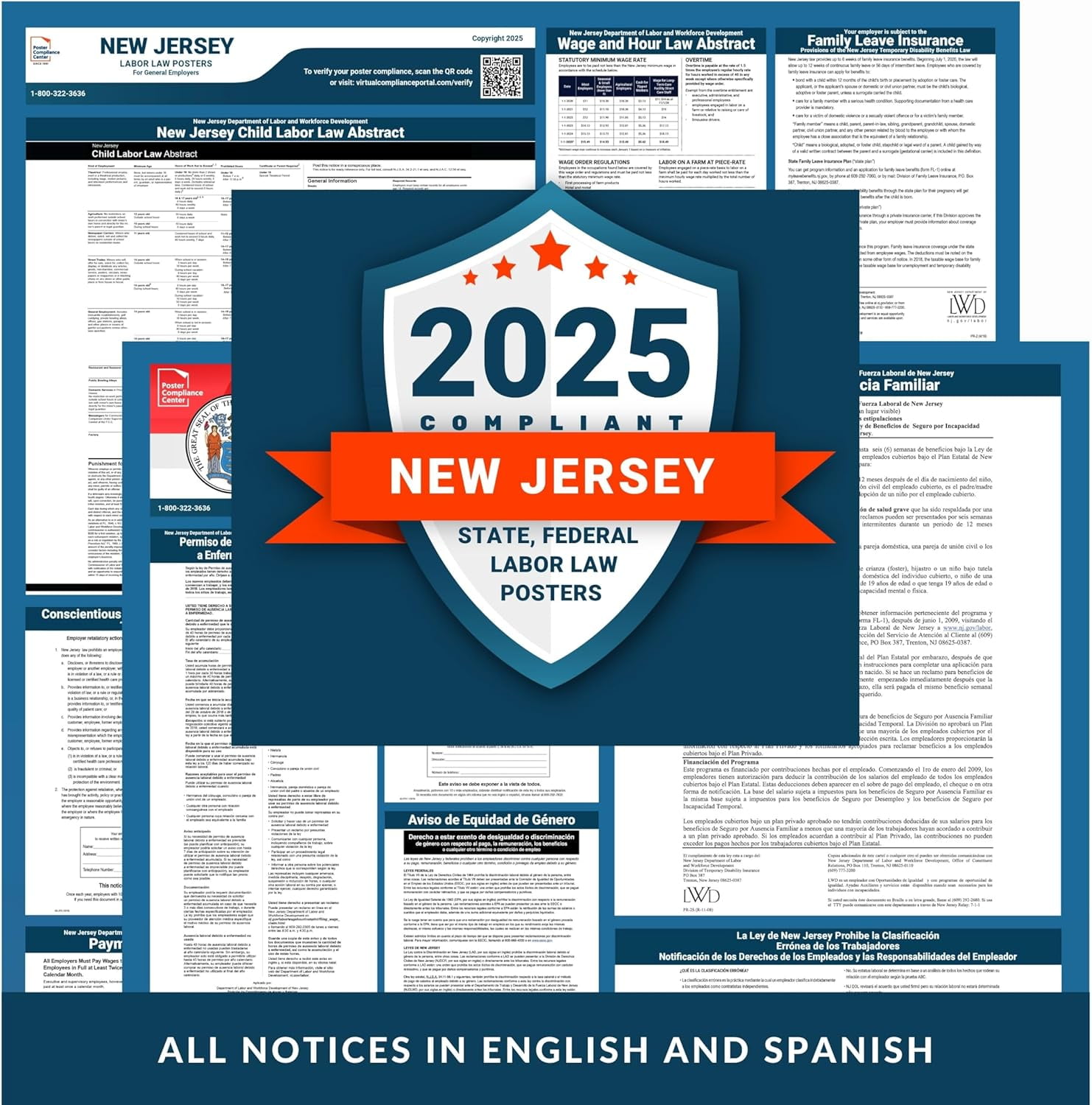 Labor Law Posters - New Jersey Labor Law Poster State, Federal, OSHA ...