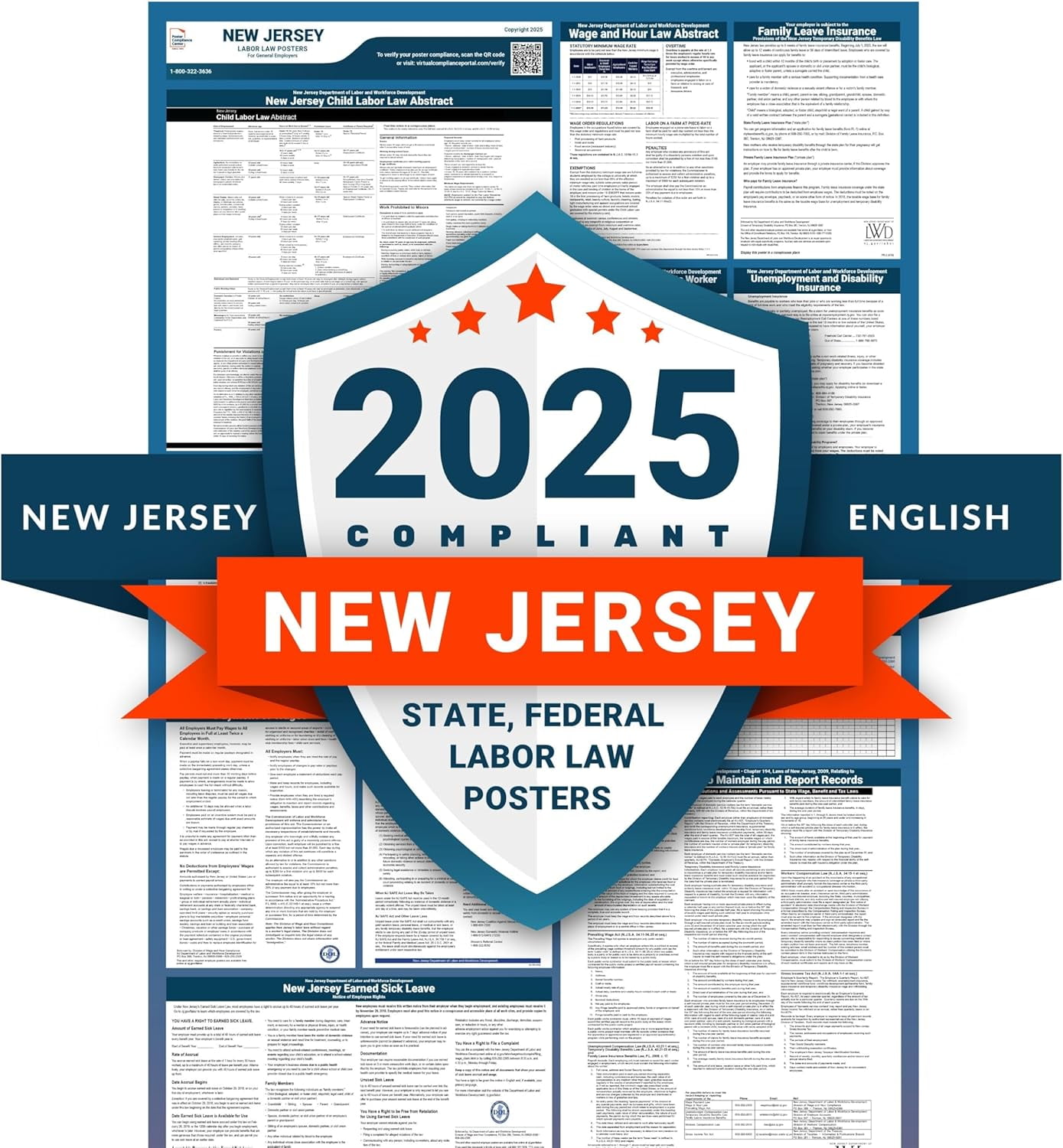 Labor Law Posters - New Jersey Labor Law Poster State, Federal, OSHA ...