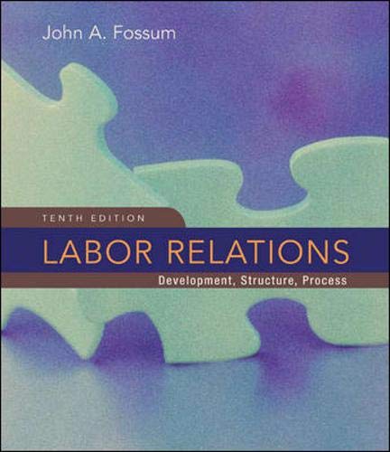Pre-Owned Labor Relations: Development, Structure, Process (Hardcover ...
