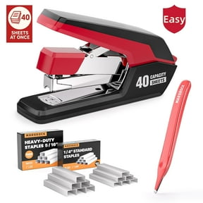 TRU RED Premium Desktop Stapler 30-Sheet Capacity Gray/Red TR58078 ...