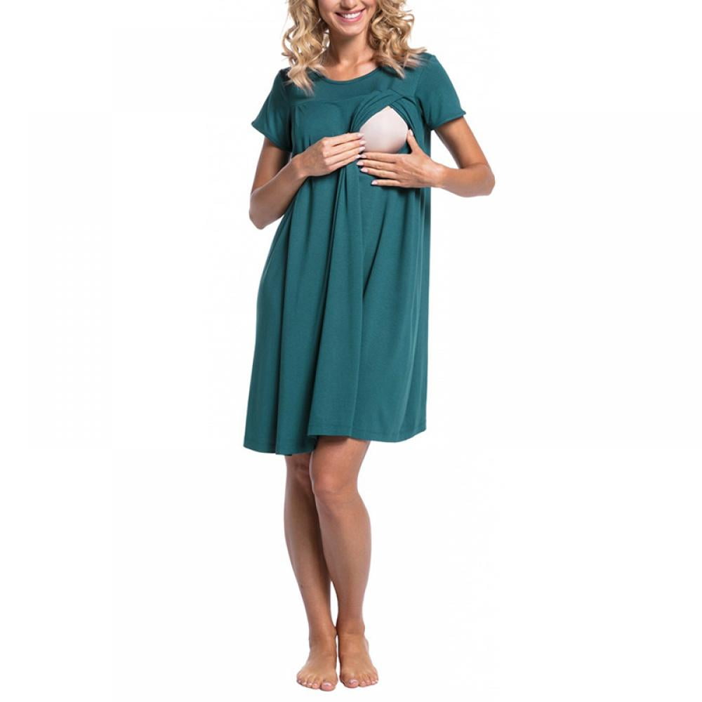 Labor and Delivery Gown Short Sleeve Maternity Nightgown Hospital ...