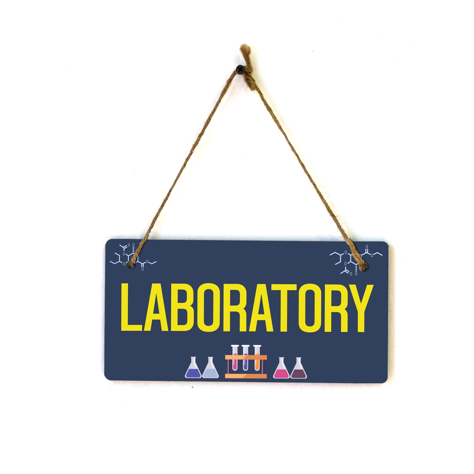 Laboratory 5x10 Hanging Plus Wall or Door Sign | Medicine Signage ...
