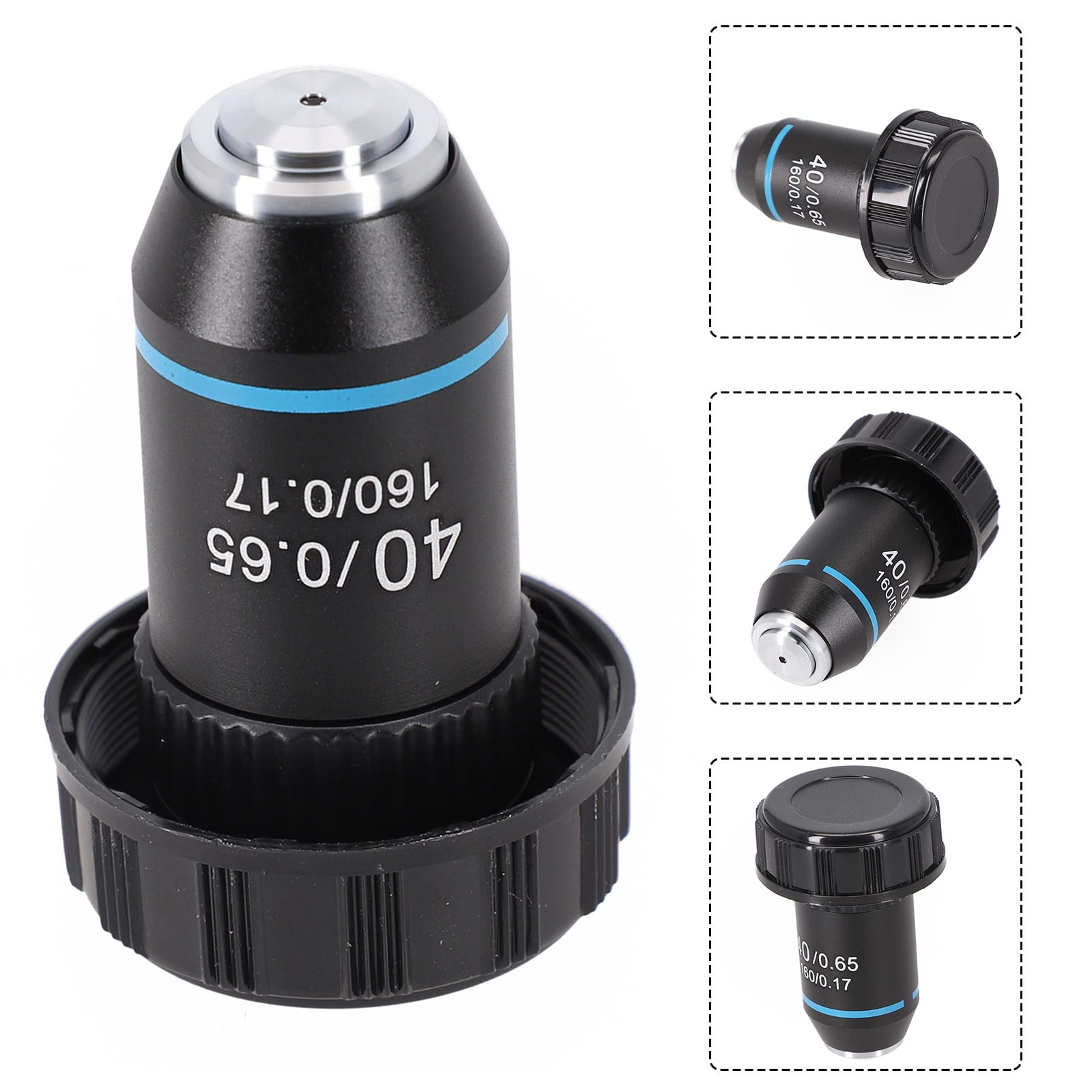 Laboratory Biological Microscope Objective Lens 4X 10X 20X 40X 60X 100X ...