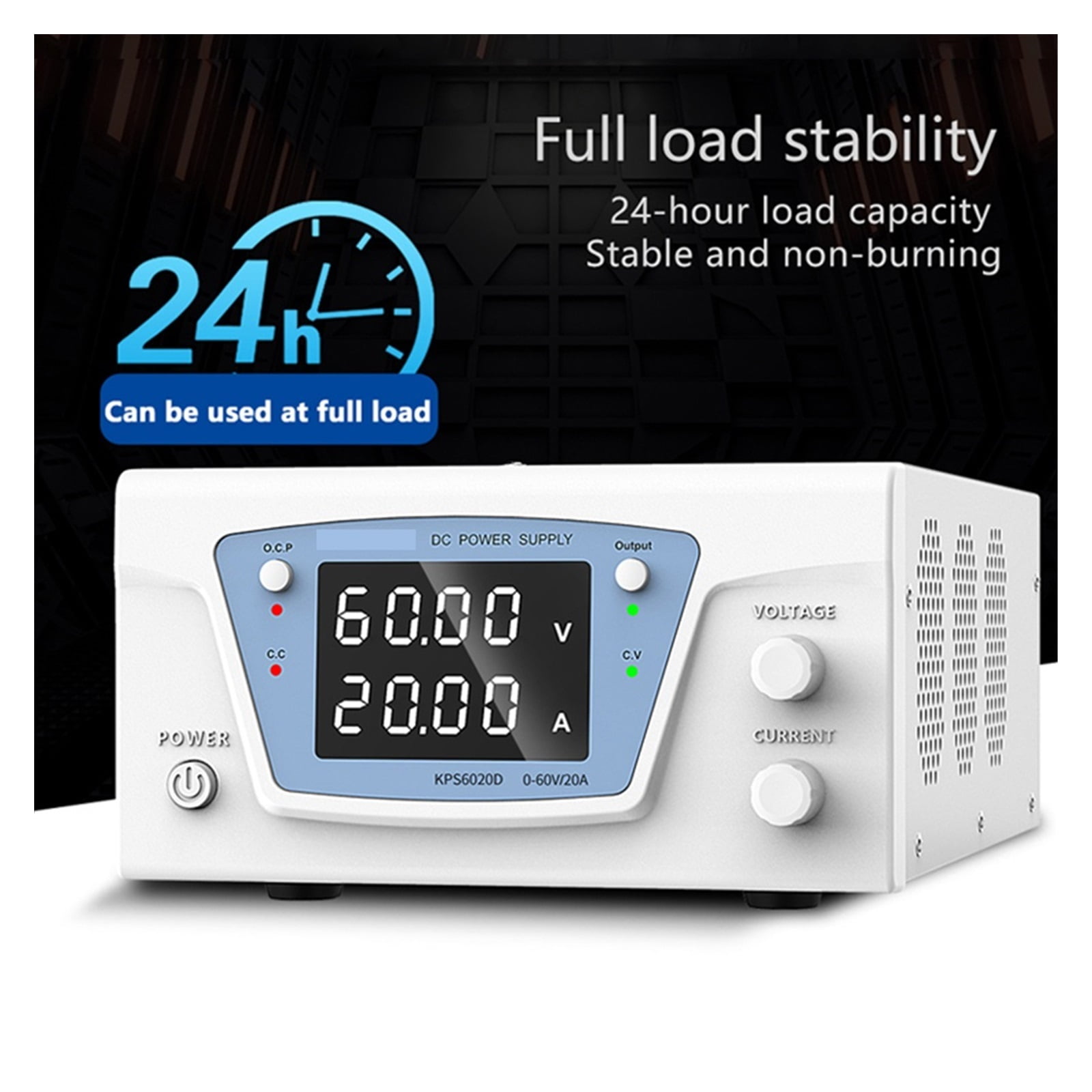 Laboratory DC Power Supply 60V 20A Adjustable Stabilized Bench Source Variable Digital Regulated ...