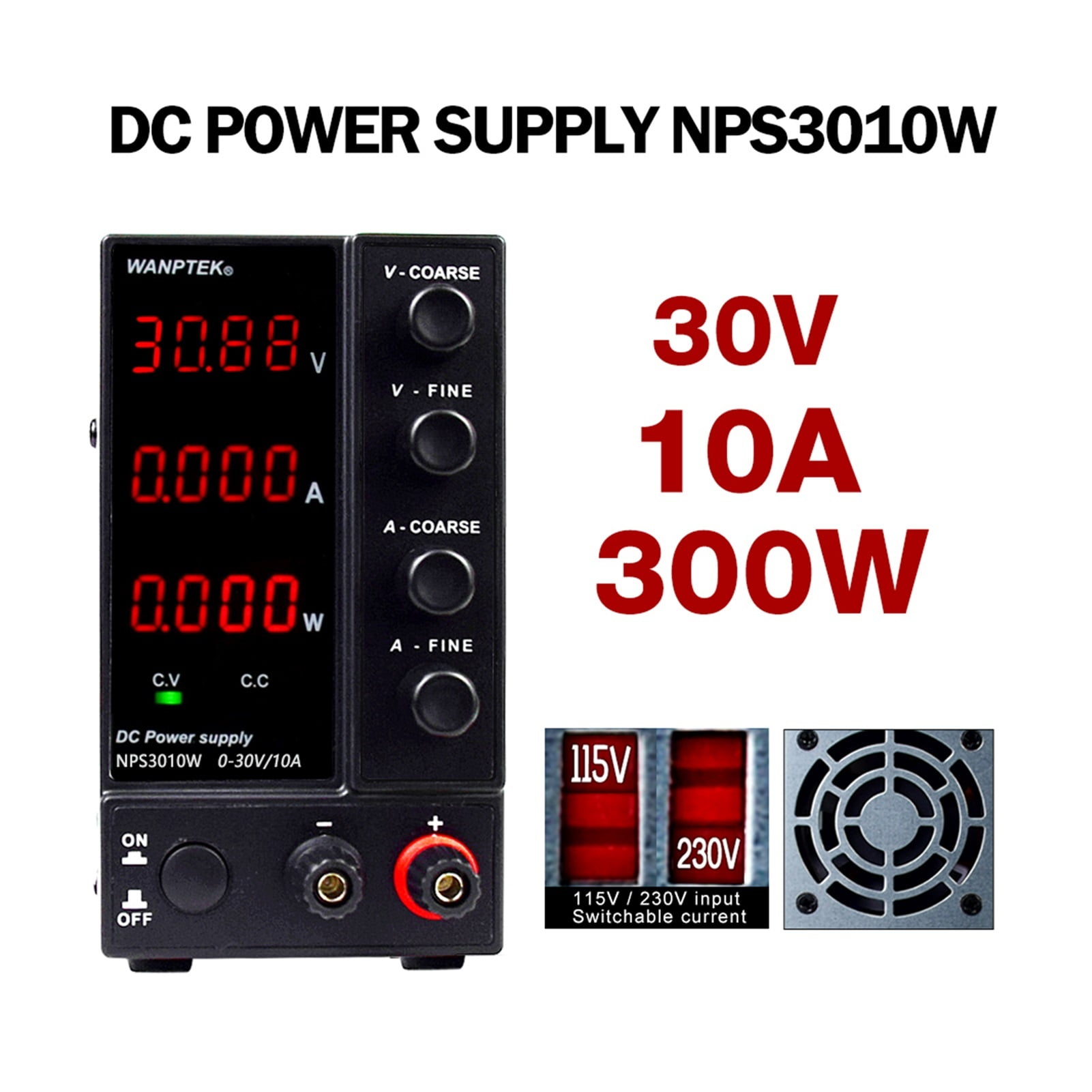 Laboratory DC Power Supply Adjustable Regulated Switching Power Supply ...