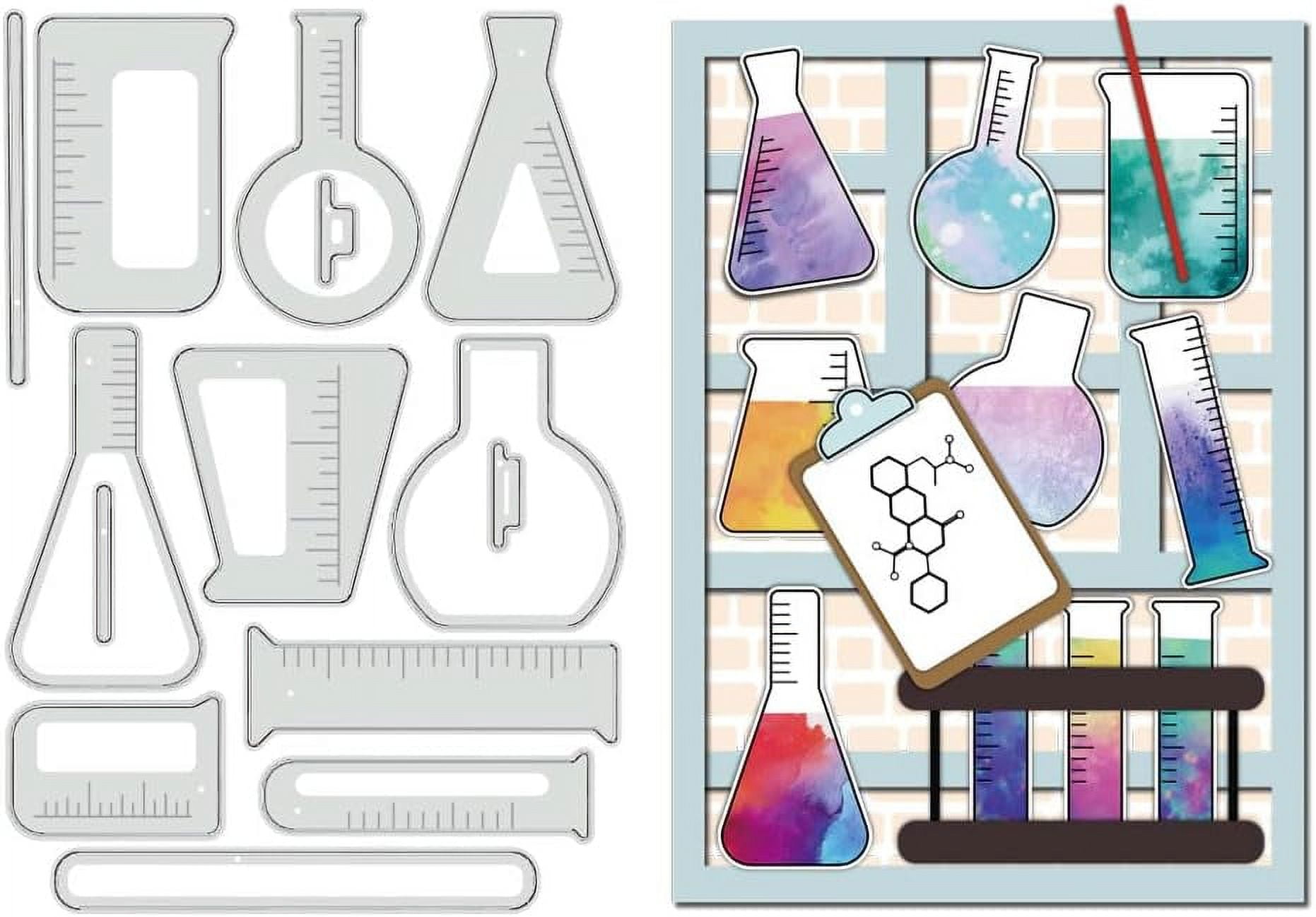 Laboratory Experiment Cutting Dies Chemical Reagent Bottle Die Cuts ...