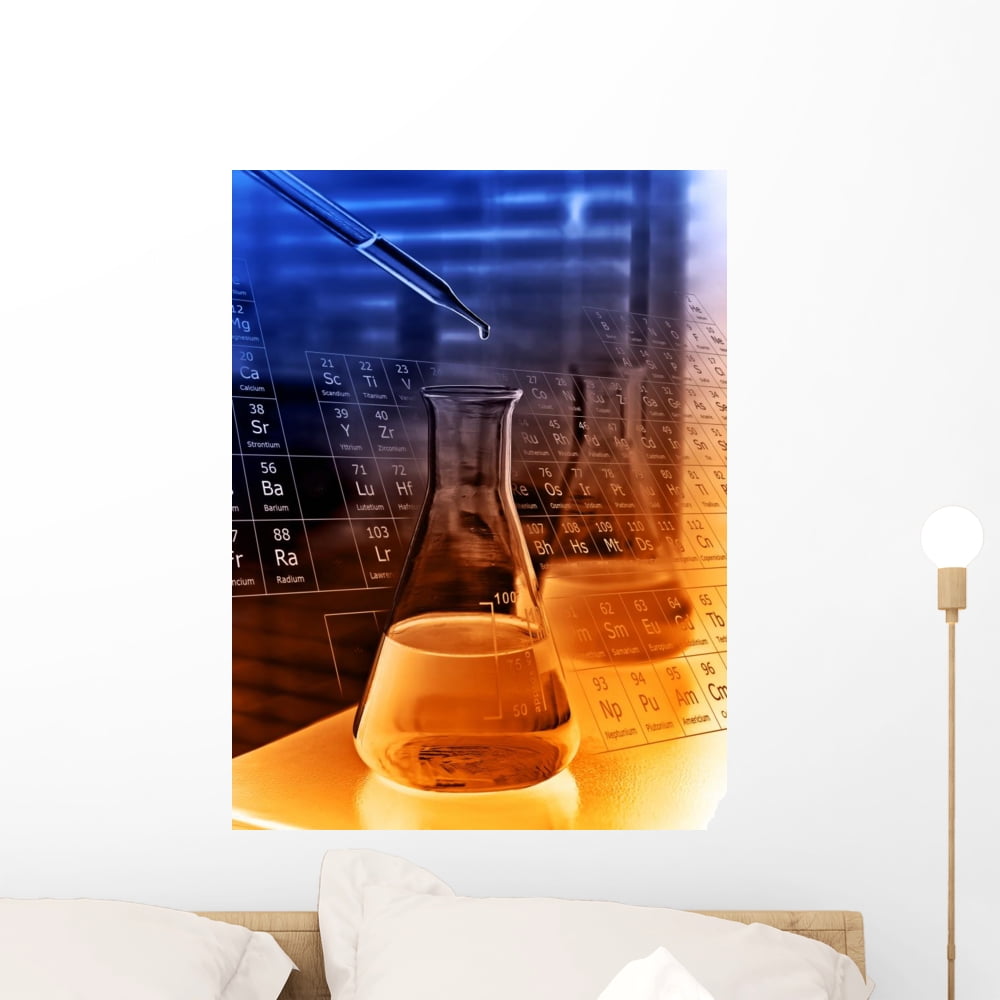 Laboratory Glassware Containing Chemical Wall Mural Decal Sticker ...