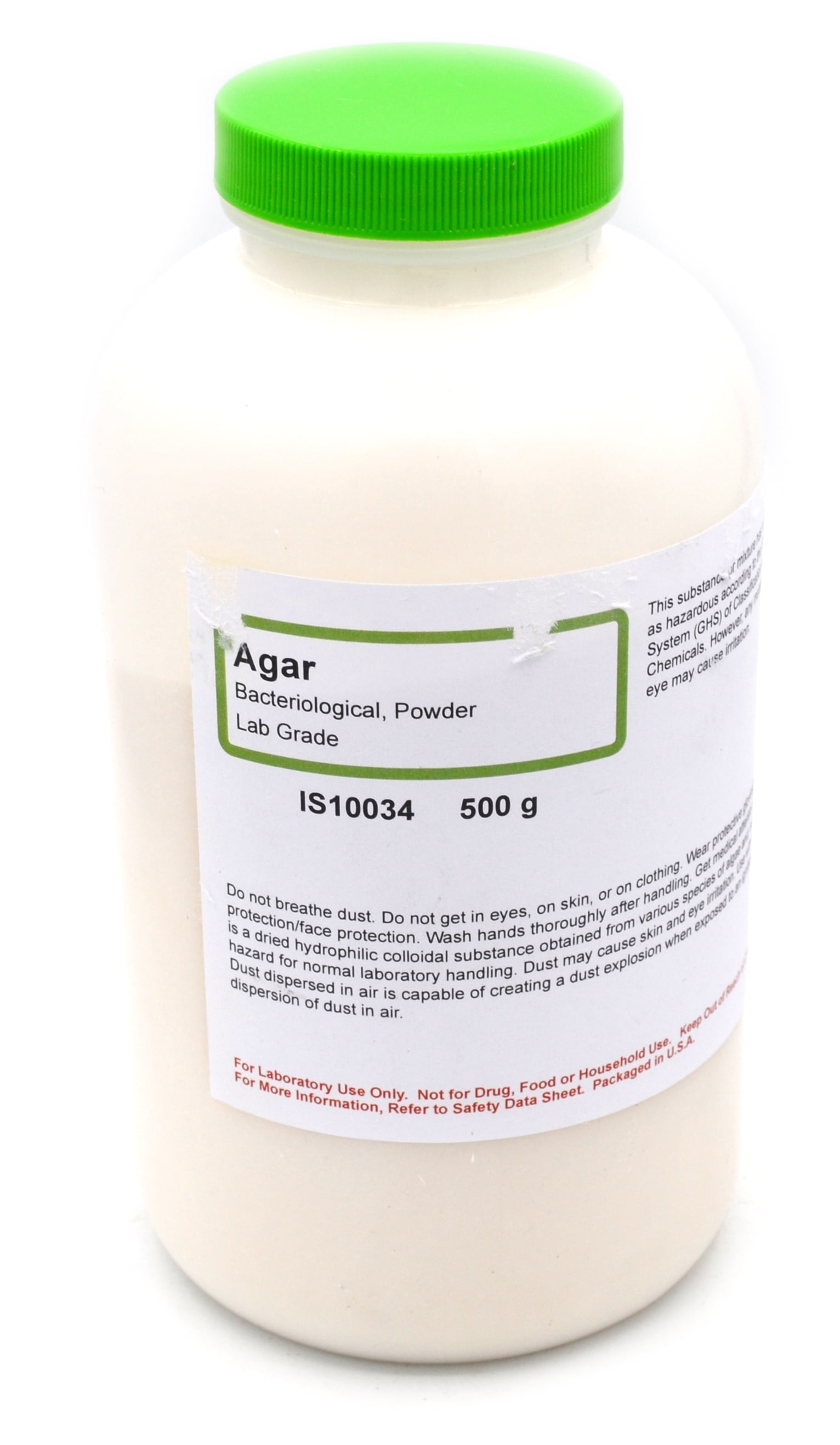 Laboratory-Grade Agar Powder, 500g - The Curated Chemical Collection ...