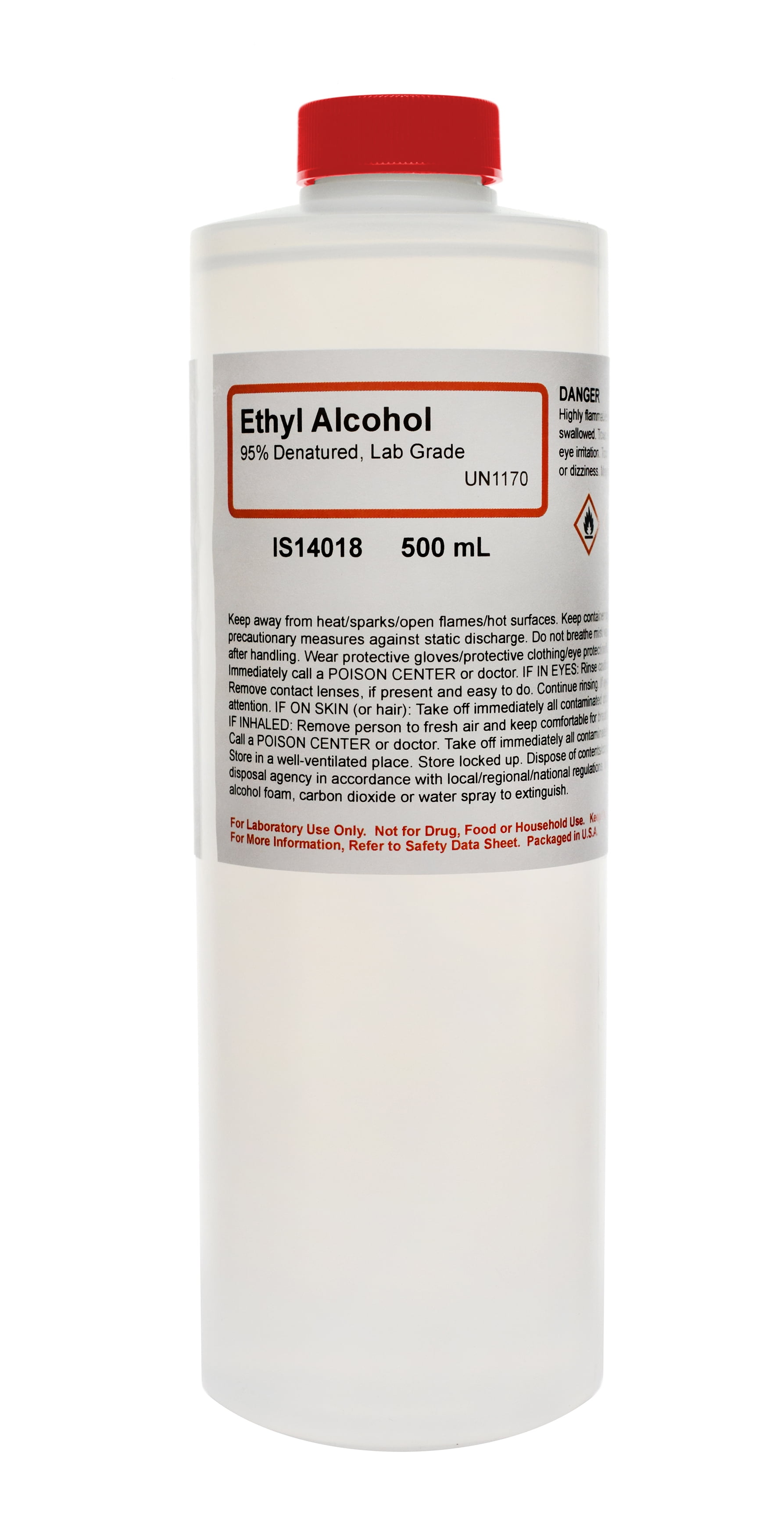 Innovating Science Laboratory-Grade Denatured Ethyl Alcohol, 95%, 500mL ...