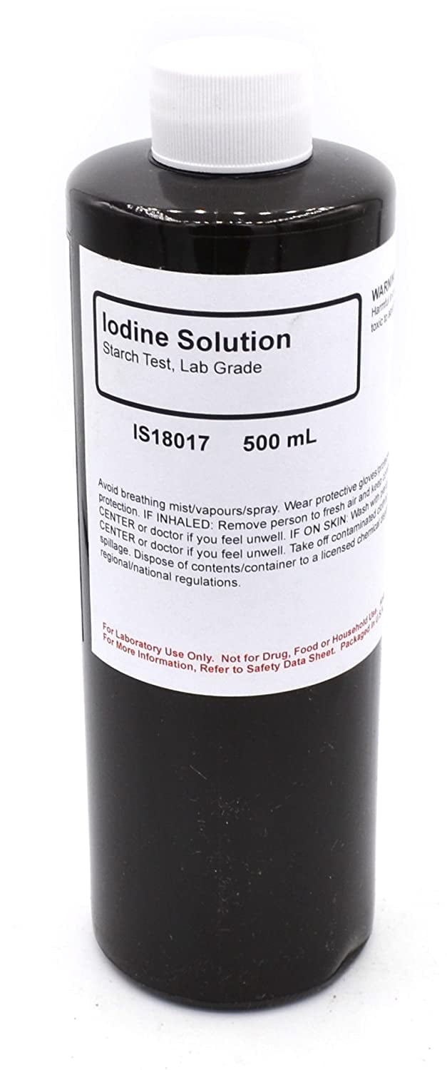 Laboratory-Grade Iodine Solution, 500mL - The Curated Chemical ...