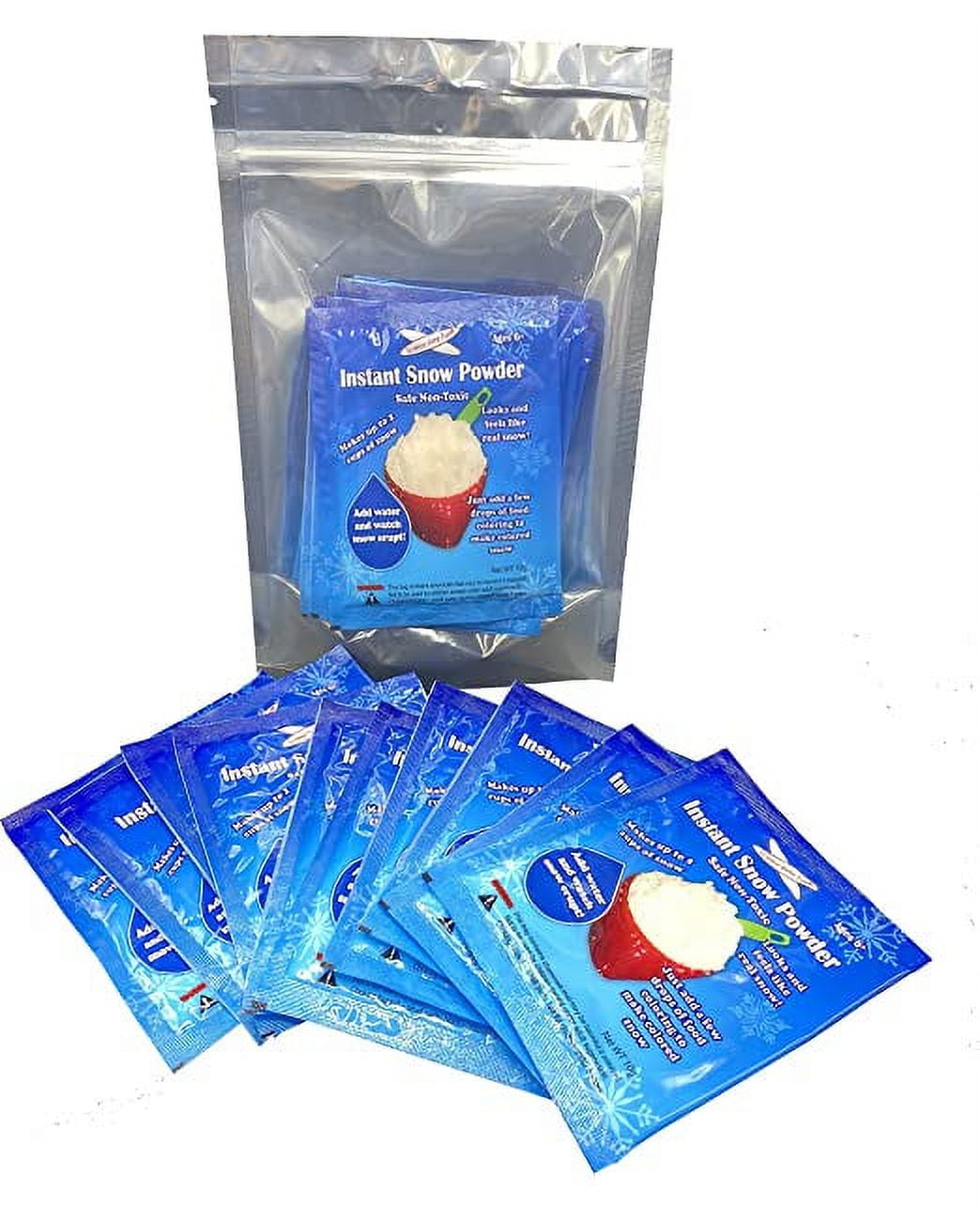 Science Gone Fun Instant Snow, White, 20 x 10g Bags - Walmart.com