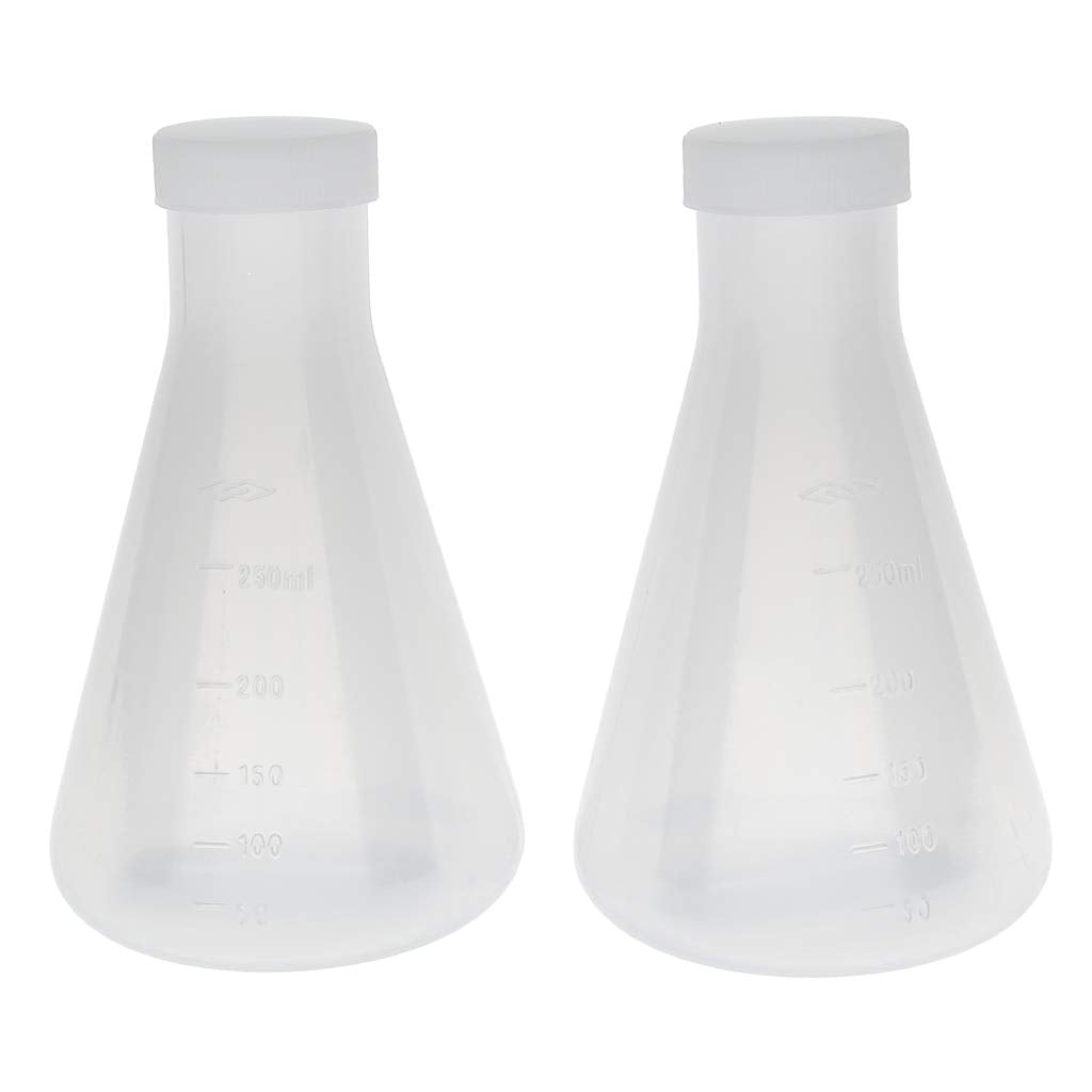 Laboratory Graduated Plastic Conical Erlenmeyer Flask, Measurable ...