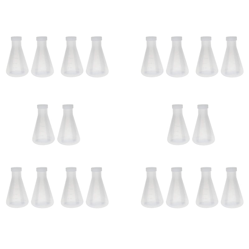 Laboratory Graduated Plastic Conical Flask, Measurable, Smooth Thick ...