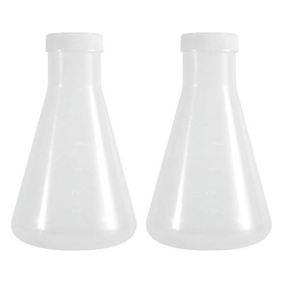Laboratory Graduated Plastic Conical Flask, Measurable, Smooth Thick ...