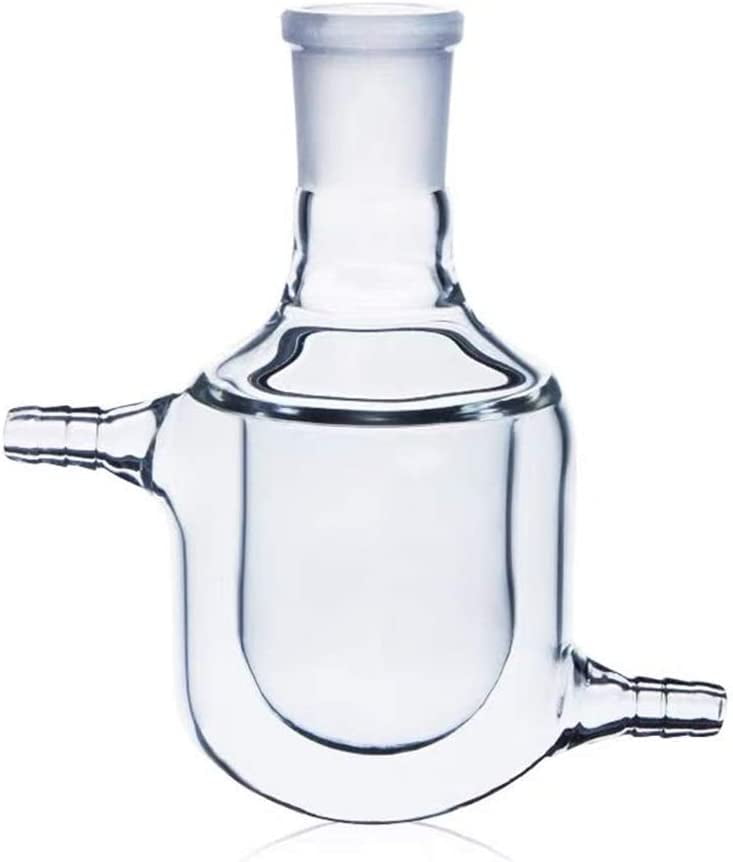 Laboratory Jacketed Glass Double Layer Flask Reactor Bottle Beaker (24/ ...