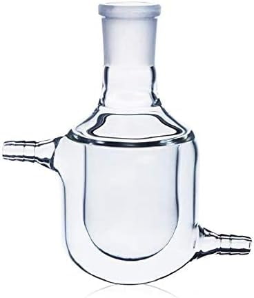 Laboratory Jacketed Glass Double Layer Flask Reactor Bottle Beaker (24/ ...