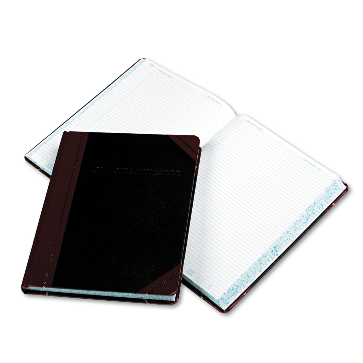 Laboratory Notebook, Data/Lab-Record Format, Black/Red Cover, (300) 10. ...