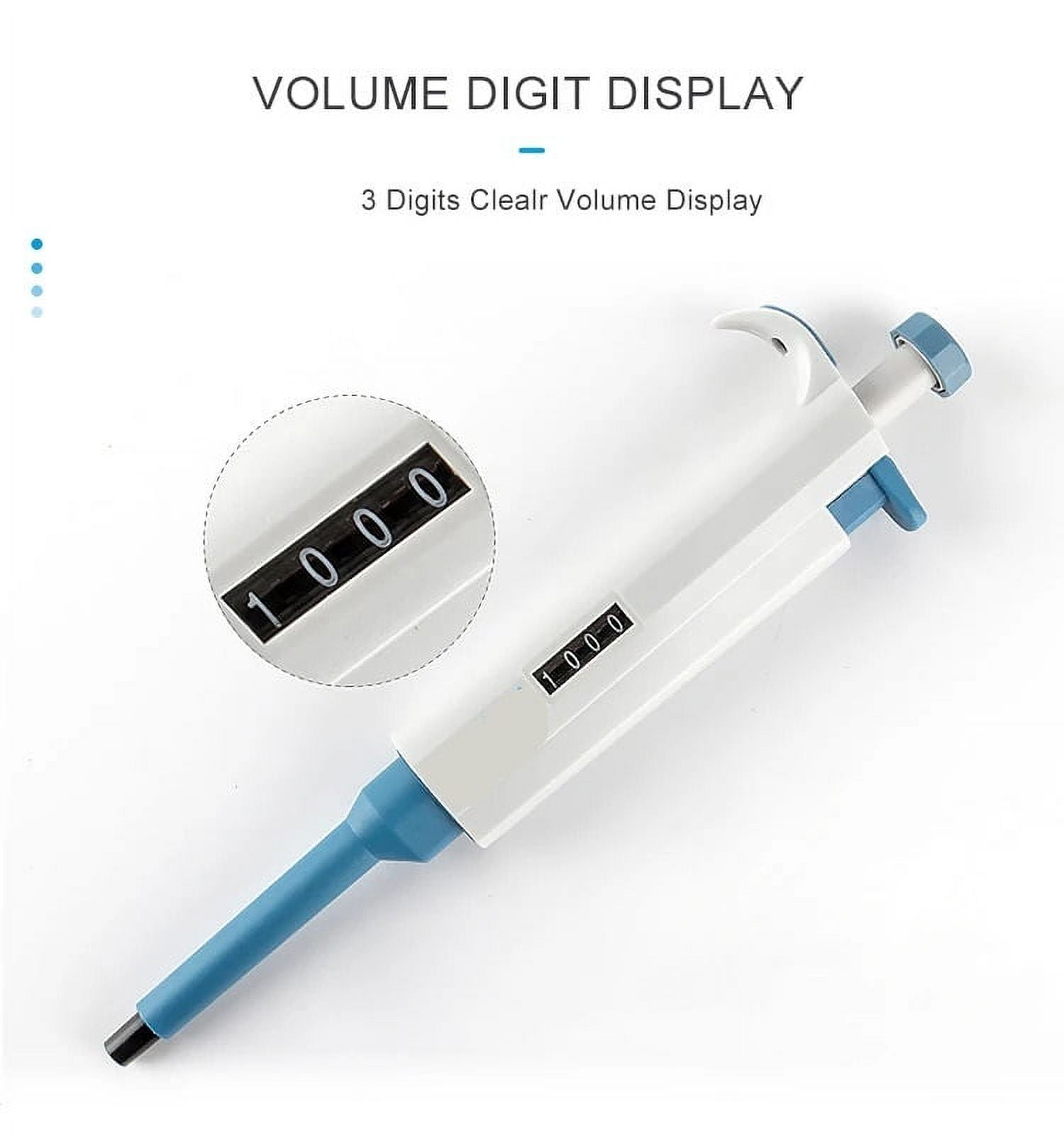 Laboratory Pipette Adjustable Single Channel Digital Micropipette With ...