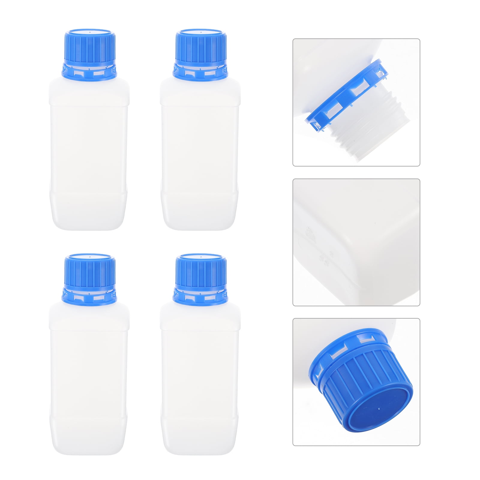Laboratory Reagent Square Bottle,5Pcs Chemical Reagent Bottle Wide ...
