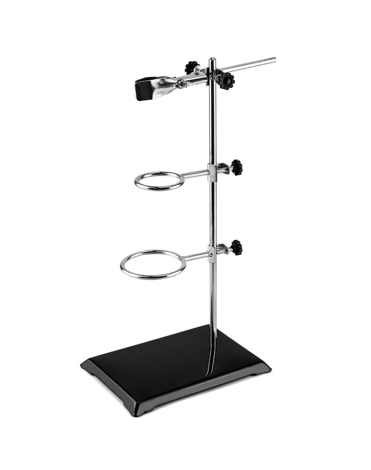 Laboratory Stands Support Set, Steel Lab Stand Set with Cast Iron Base ...