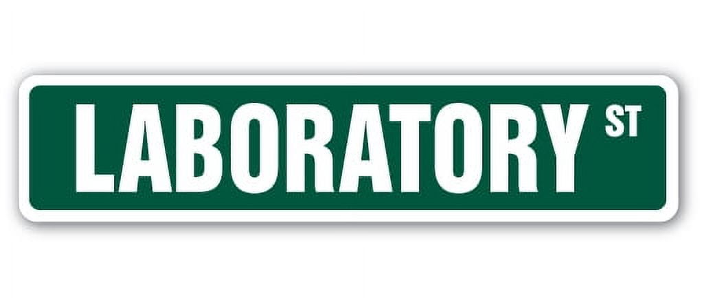 Laboratory Street [3 Pack] of Vinyl Decal Stickers | 1.5" X 7" | Indoor ...