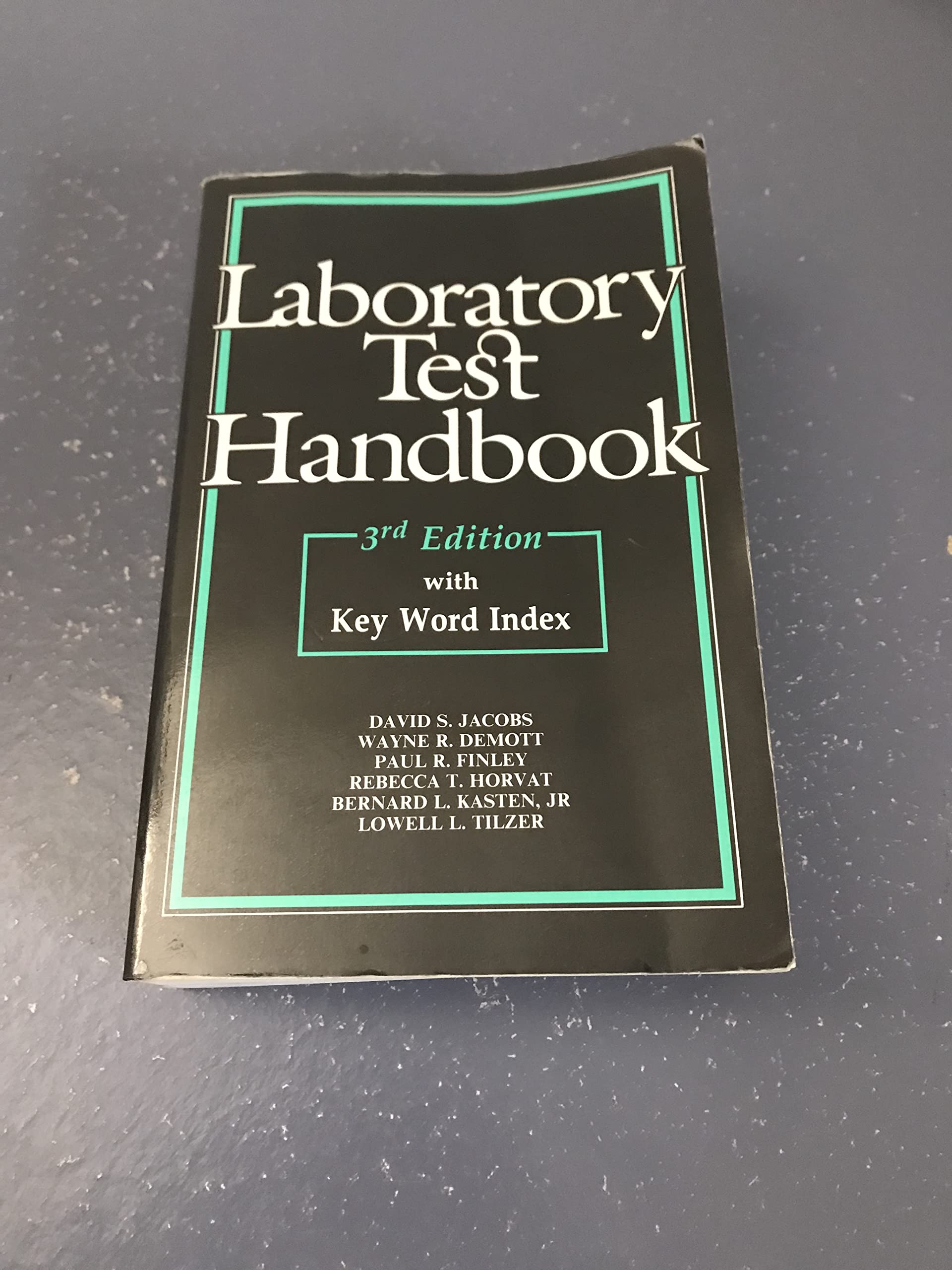 Laboratory Test Handbook with Key Word Index Jacobs - S. David Jacobs ...