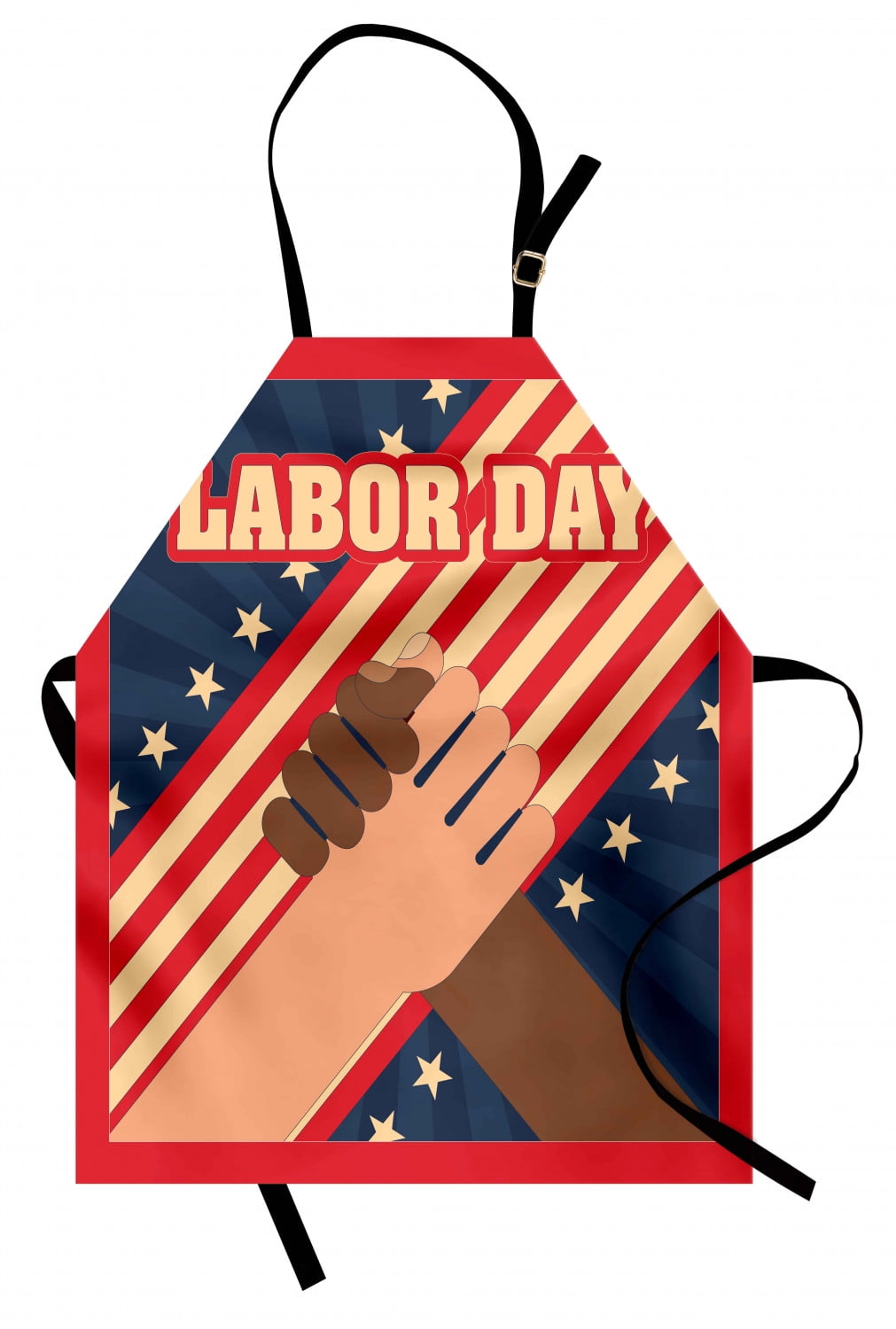 Labour Day Apron, Frame Layout of Holding Hands Celebrating Pattern ...
